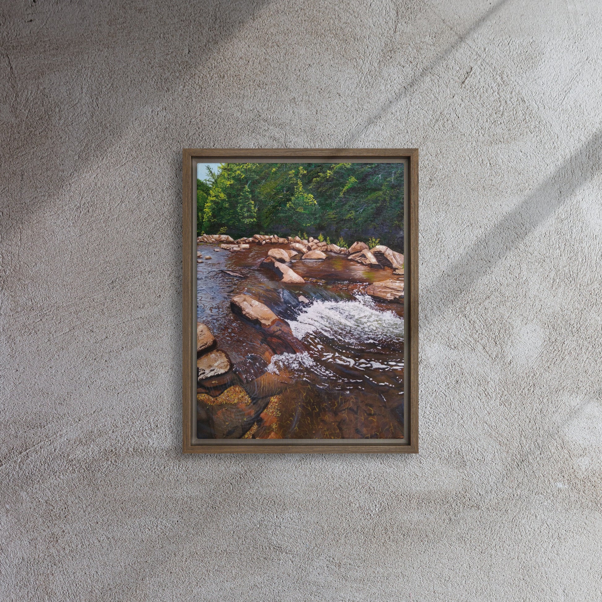 Chesterfield Gorge Framed Canvas Print – Harold J Dumas Art